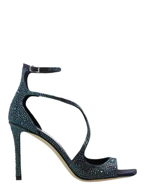 JIMMY CHOO Azia Crystal-embellished Sandals - Blue