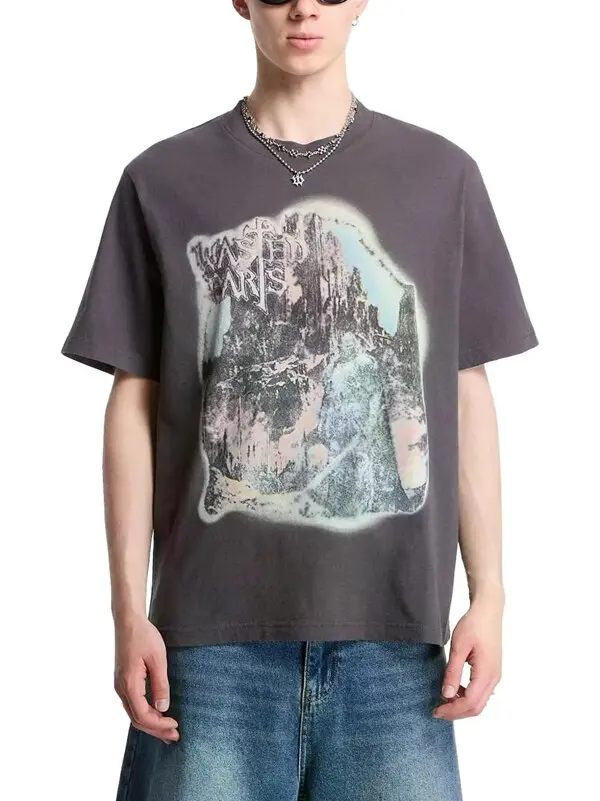 WASTED Helheim Graphic-print T-shirt - Grey