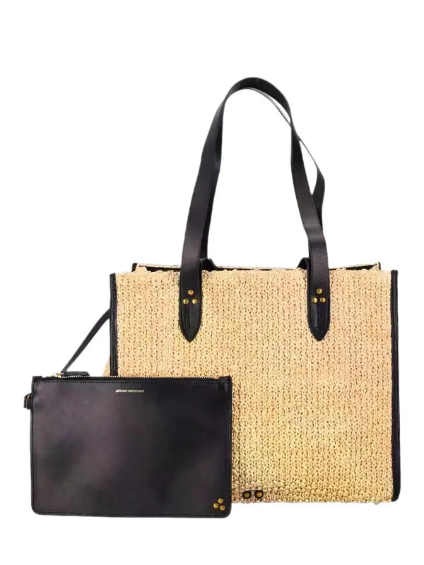 Jérôme Dreyfuss Medium Leon Woven Tote Bag - Neutrals