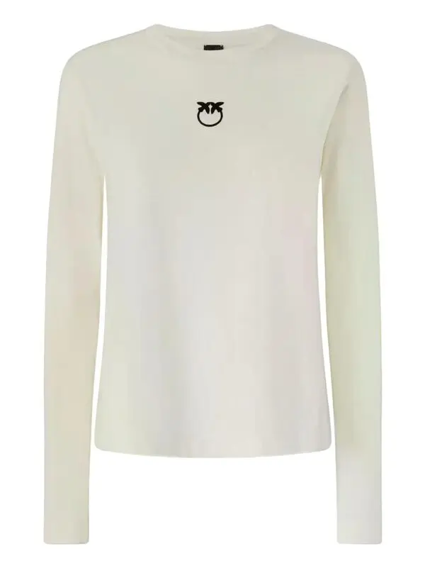 Pinko Love Birds Logo Printed T-shirt - Neutrals