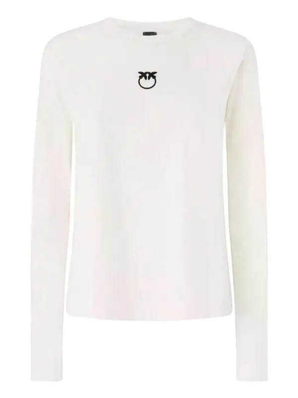 Pinko Love Birds Logo Printed T-shirt - Neutrals