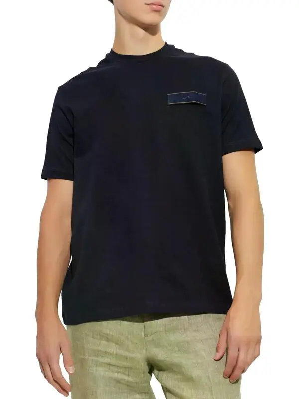 Paul & Shark Logo-patch T-shirt - Blue