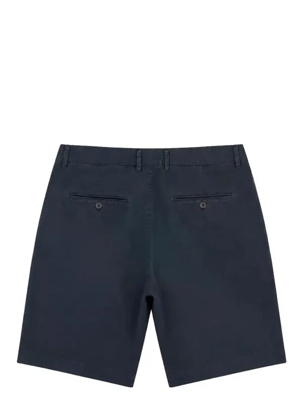 Seventy Gabardine Cotton Chino Shorts - Blue