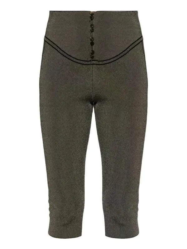 Jacquemus Serra Button-front Leggings - Grey