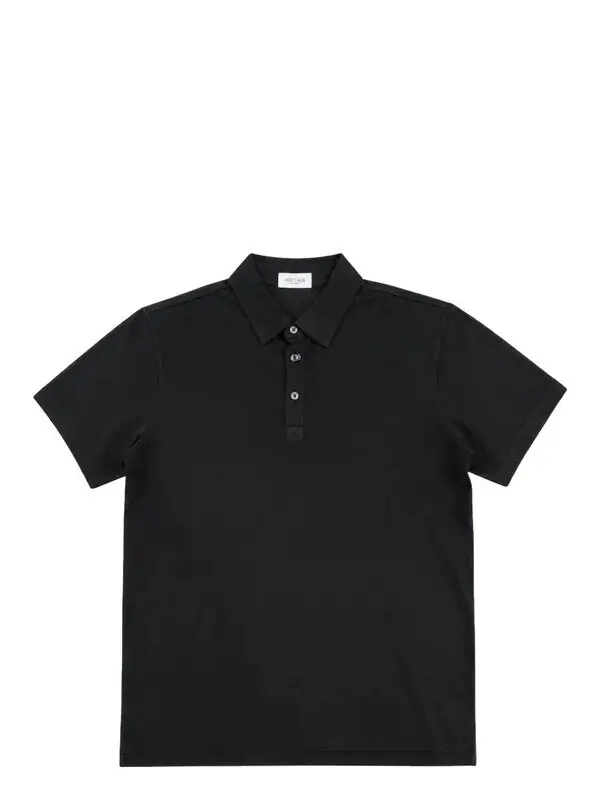 HERITAGE Short-sleeve Polo Shirt - Black