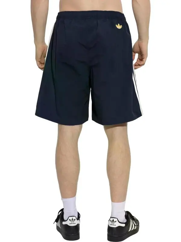 Adidas X Disney X Brain Dead Cartoon Appliqué Track Shorts - Blue