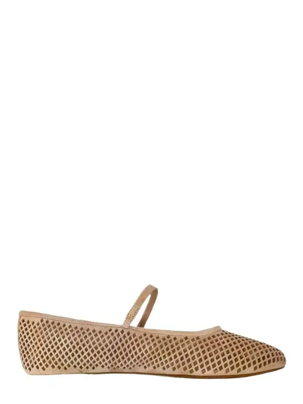 Polo Ralph Lauren Jayna Perforated Ballet Flats - Neutrals