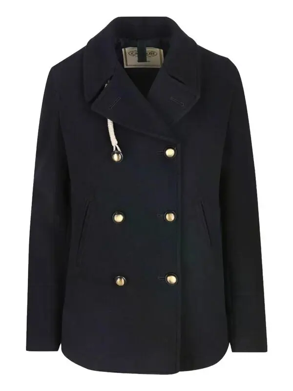 CAMPLIN Double-breasted Peacoat - Blue