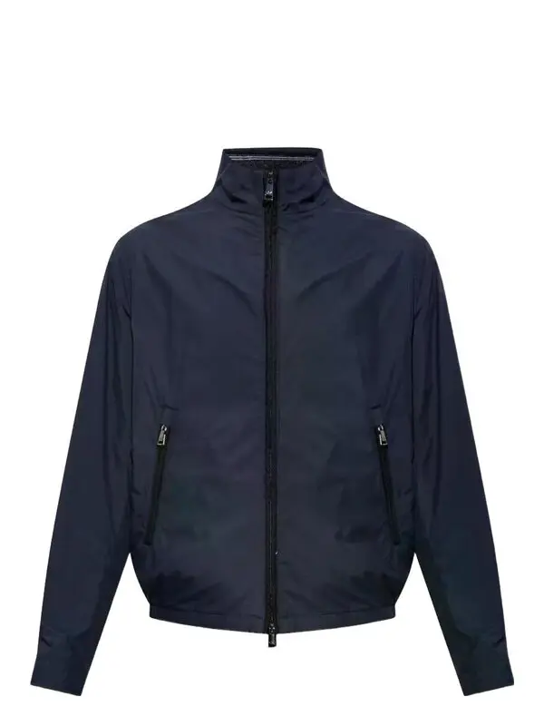 Paul & Shark High-neck Jacket With Logo Plaque - Blue