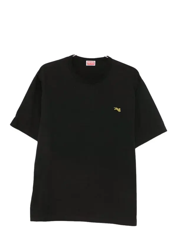Kenzo Jumping Tiger-patch T-shirt - Black