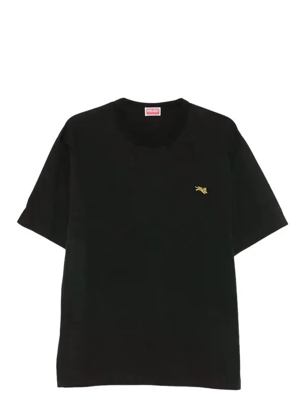 Kenzo Jumping Tiger-patch T-shirt - Black