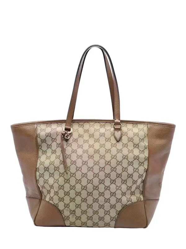 Gucci Gg Canvas Bree Zippered Tote Bag - Neutrals