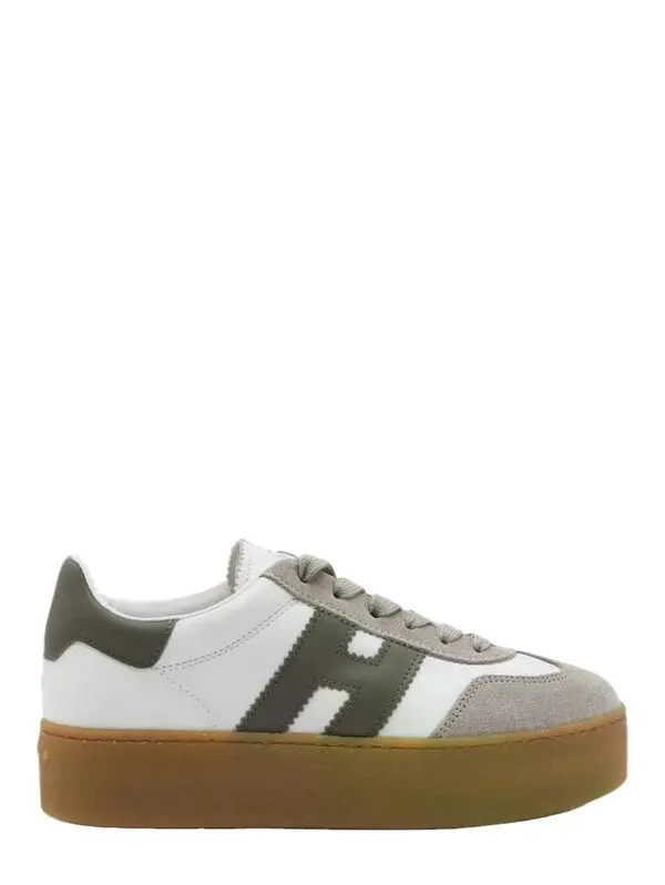 Hogan Logo-patch Platform Sneakers - White