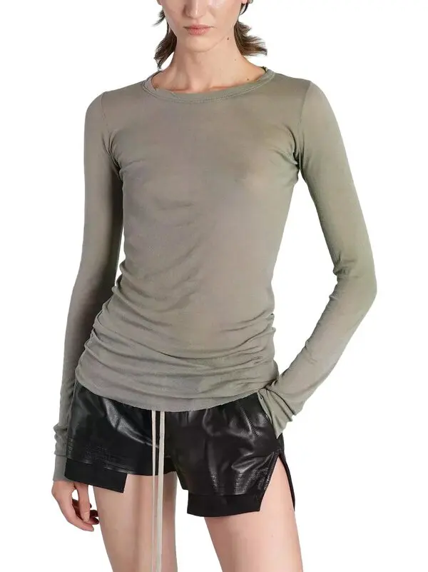 Rick Owens Exposed Seam Long Sleeve Sweater - Neutrals