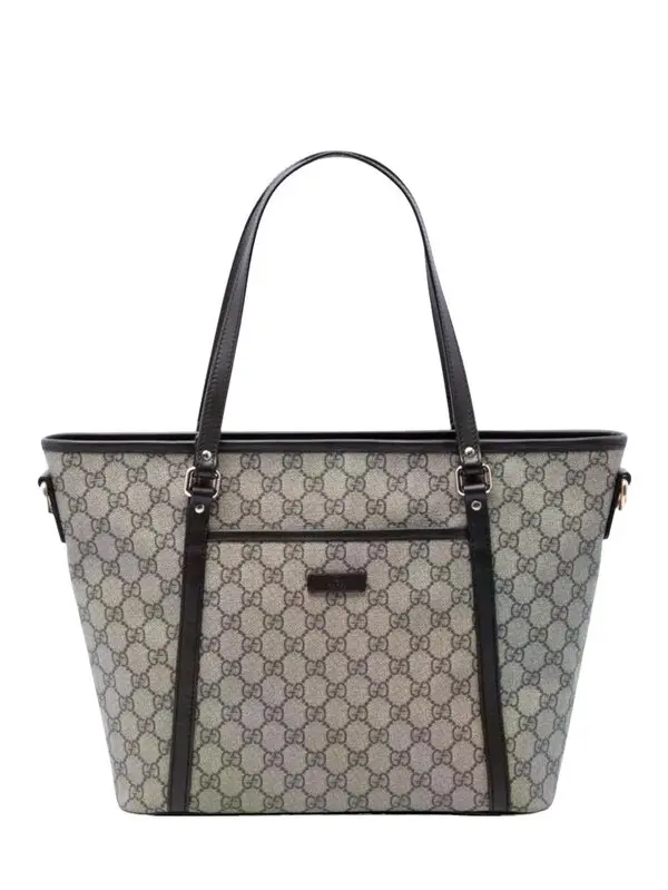 Gucci Gg Supreme Canvas Joy Convertible Tote Satchel - Neutrals