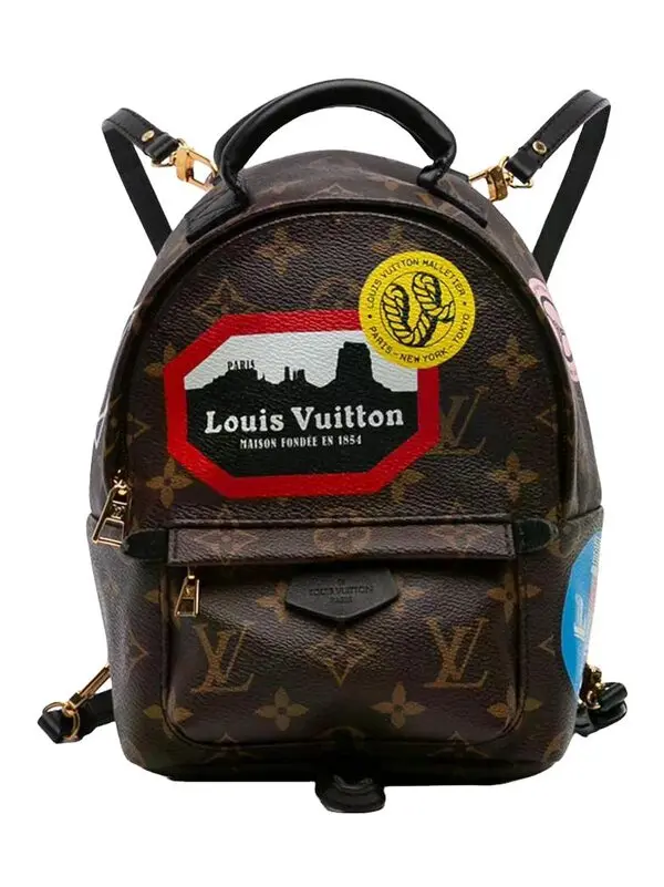 LOUIS VUITTON Monogram World Tour Mini Palm Springs Backpack - Brown