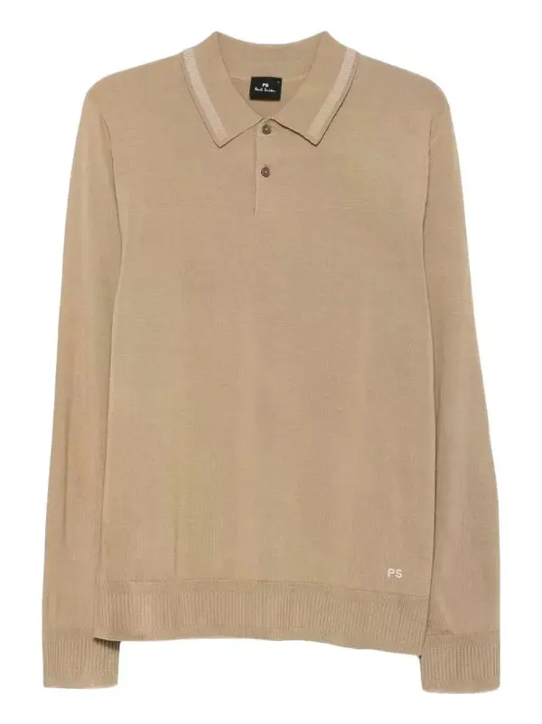 Paul Smith Long-sleeve Polo Shirt - Neutrals