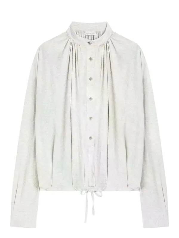 Dries Van Noten Loose Cotton Blouse - Grey