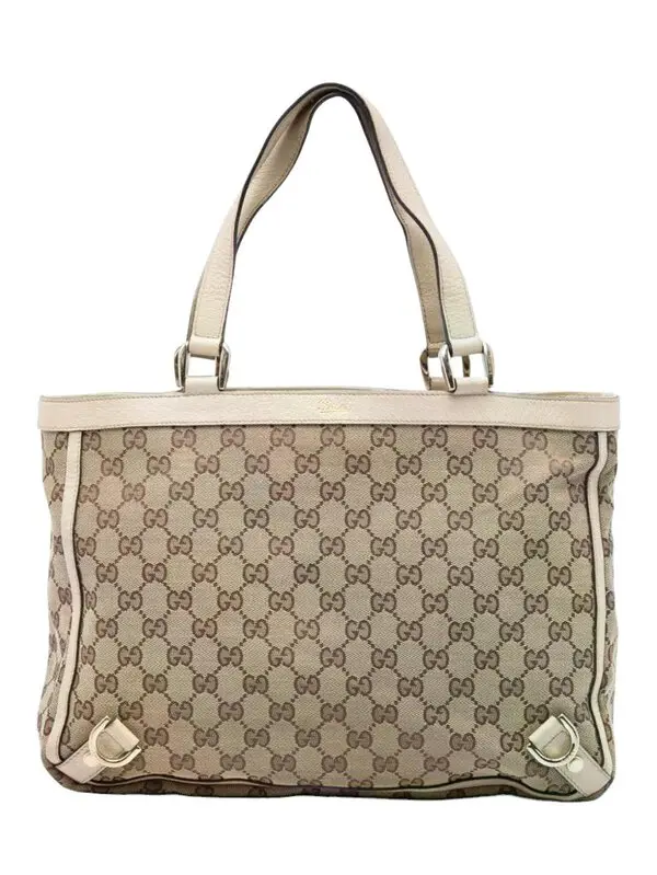 Gucci Gg Canvas Abbey D Ring Tote Bag - Neutrals