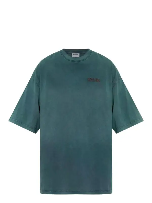 Moschino Embroidered-logo T-shirt - Green
