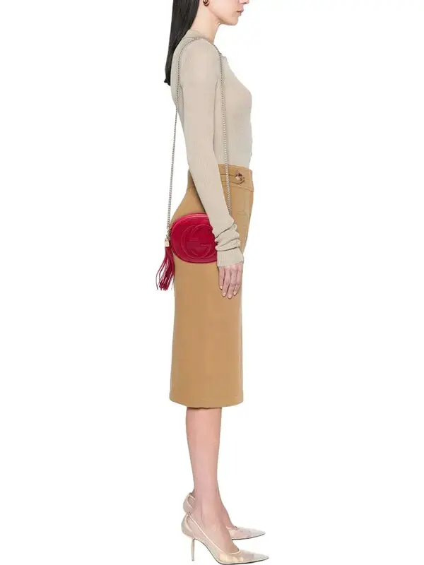 Gucci Soho Chain Crossbody Bag - Red