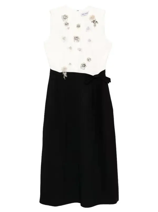 Dice Kayek Embellished Bow Detail Dress - Black