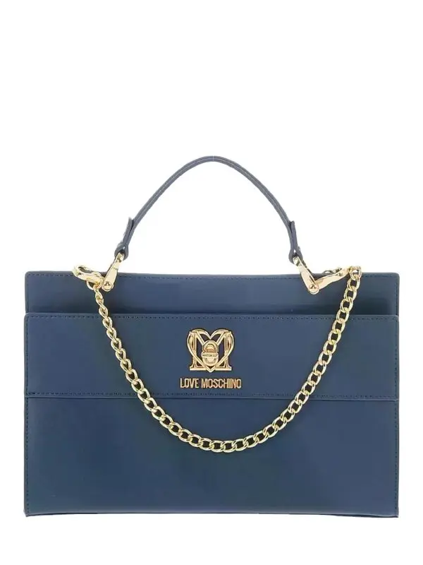 Moschino Love Chain-link Small Bag - Blue