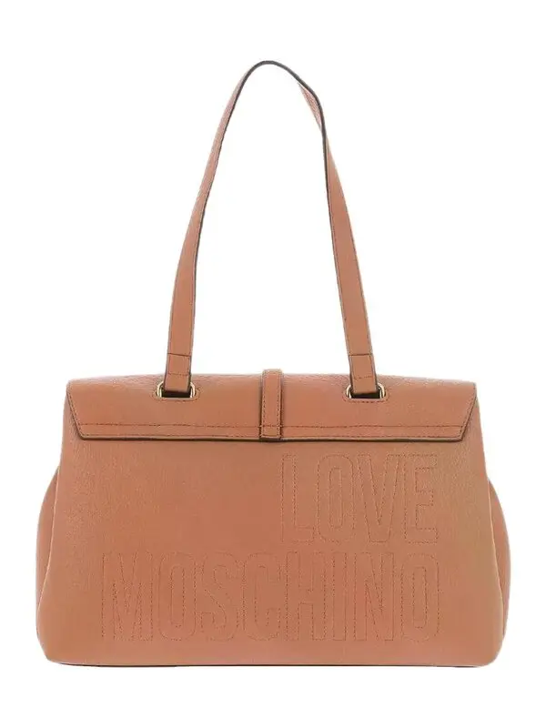 Moschino Leather Shoulder Bag - Brown