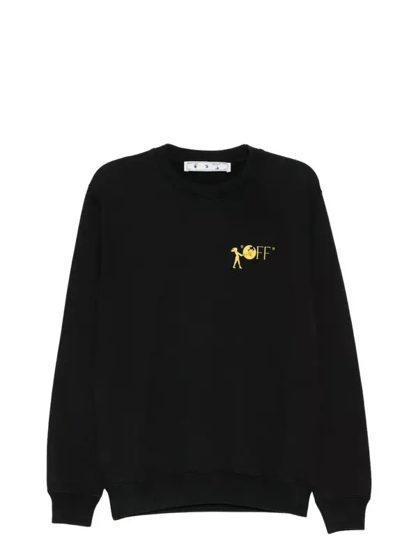 Off-White Logo-print Sweatshirt - Black