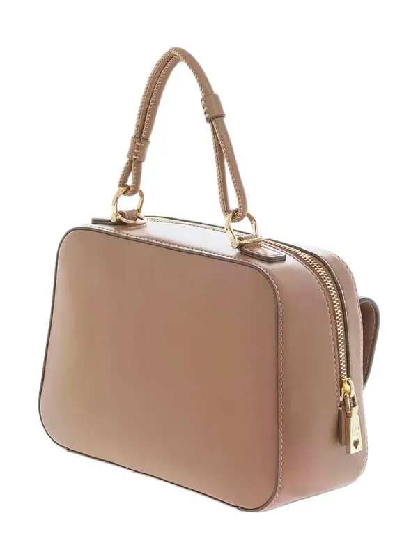 Moschino Logo Plaque Top-handle Tote Bag - Brown