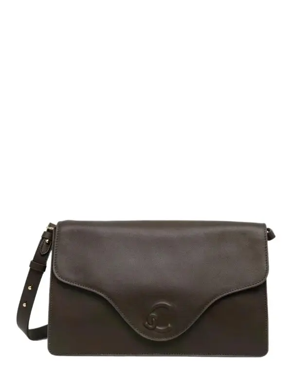 COCCINELLE Softy Logo-embossed Shoulder Bag - Brown