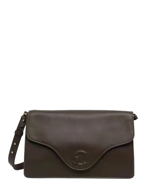 COCCINELLE Softy Logo-embossed Shoulder Bag - Brown