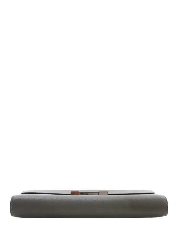 Hermès Epsom Constance Long To Go Wallet Crossbody Bag - Grey