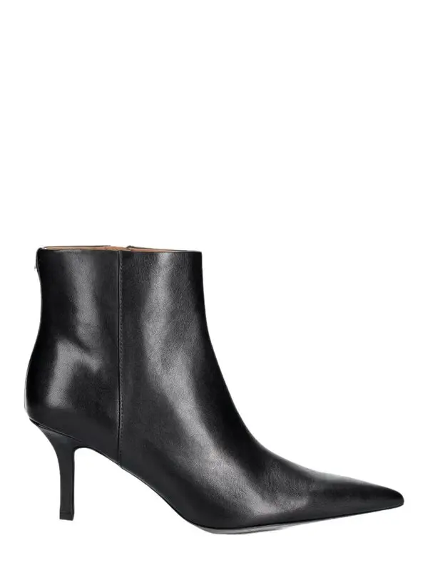 Patrizia Pepe Pointed-toe Leather Ankle Boots - Black