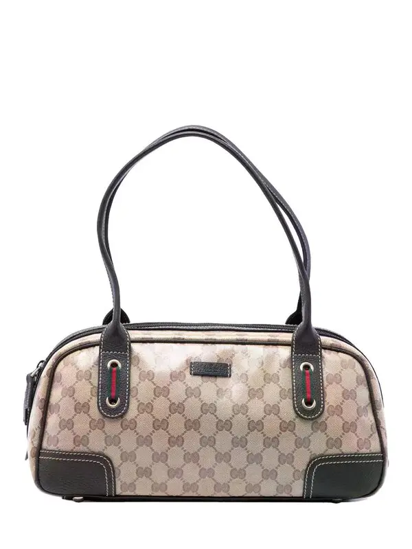 Gucci Gg Monogrammed Coated Canvas Princy Shoulder Bag - Neutrals