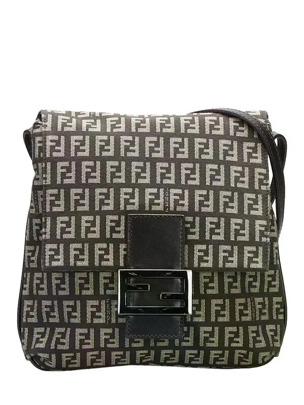 Fendi Zucchino Crossbody Bag - Brown