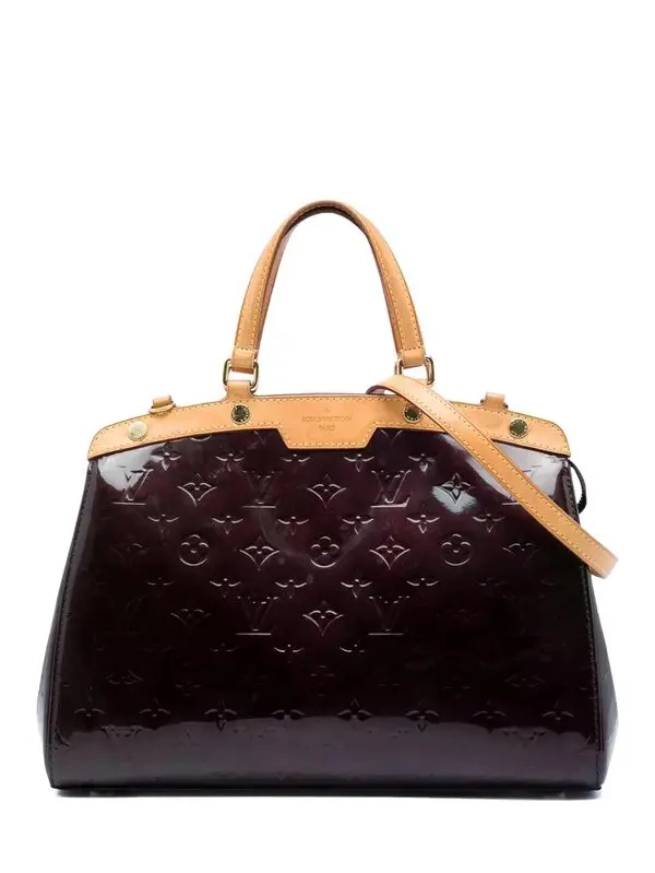 LOUIS VUITTON Monogram Vernis Brea Mm Satchel - Purple