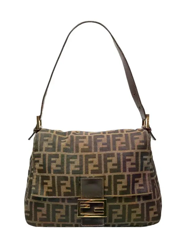 Fendi 20th Century Zucca Canvas Mamma Forever Shoulder Bag - Brown