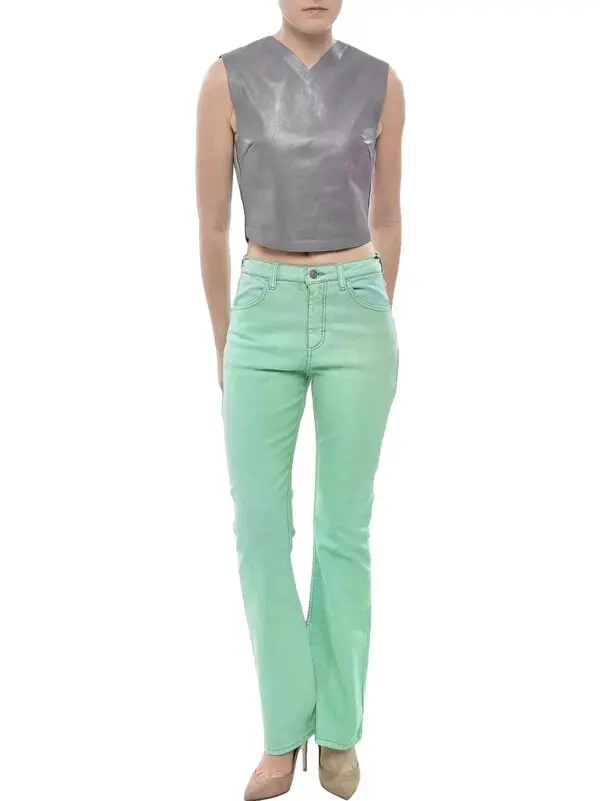 Marni Coated Bootcut Jeans - Green