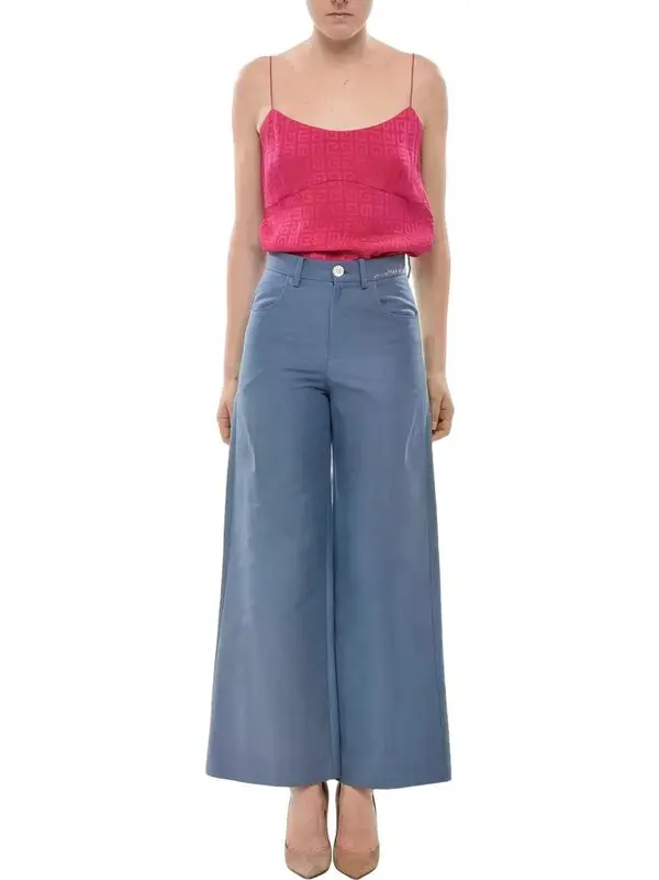 Marni Five-pocket Wide-leg Trousers - Blue