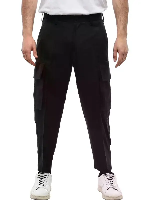 Neil Barrett Tapered-leg Cargo Pants - Black