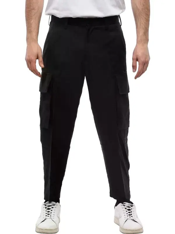 Neil Barrett Fireman Tapered-leg Cargo Pants - Black