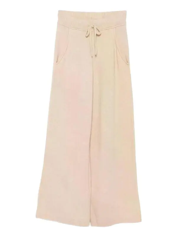 7 For All Mankind Wide Leg Drawstring Trousers - Neutrals
