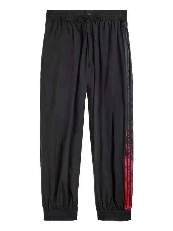Y3 Gradient 3-stripes Drawstring Track Pants - Black