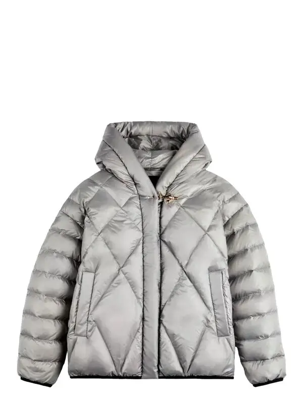 FAY Quilted Hooded Jacket - Grey