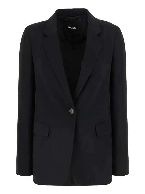 Hugo Single-breasted Blazer - Black