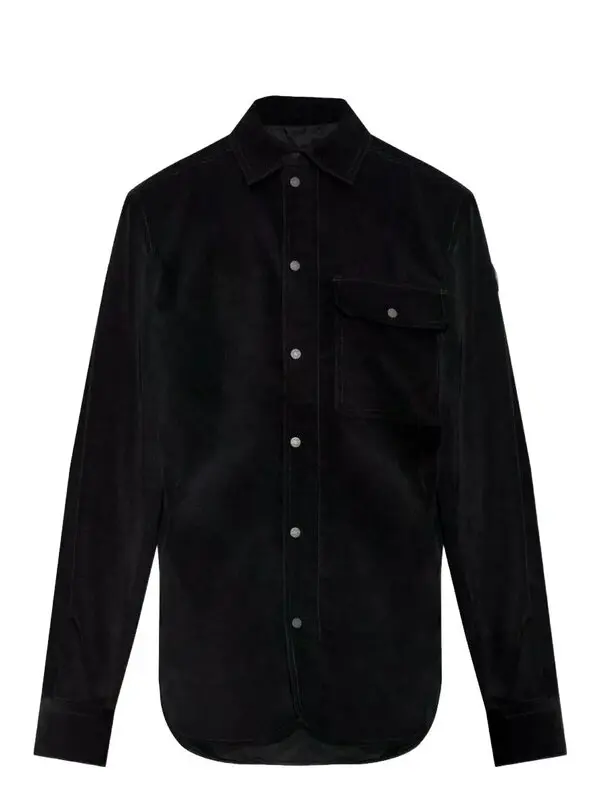 Moncler Chest-pocket Corduroy Shirt - Black