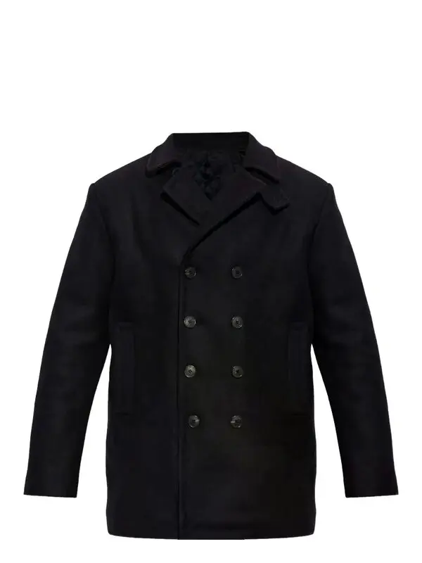 MARANT Double-breasted Coat - Blue