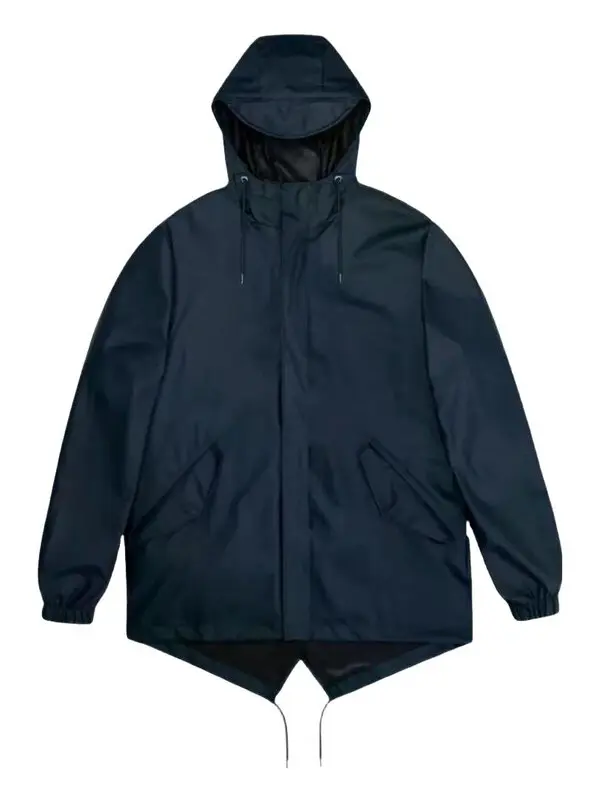 Rains Fishtail Drawstring-hem Jacket - Blue