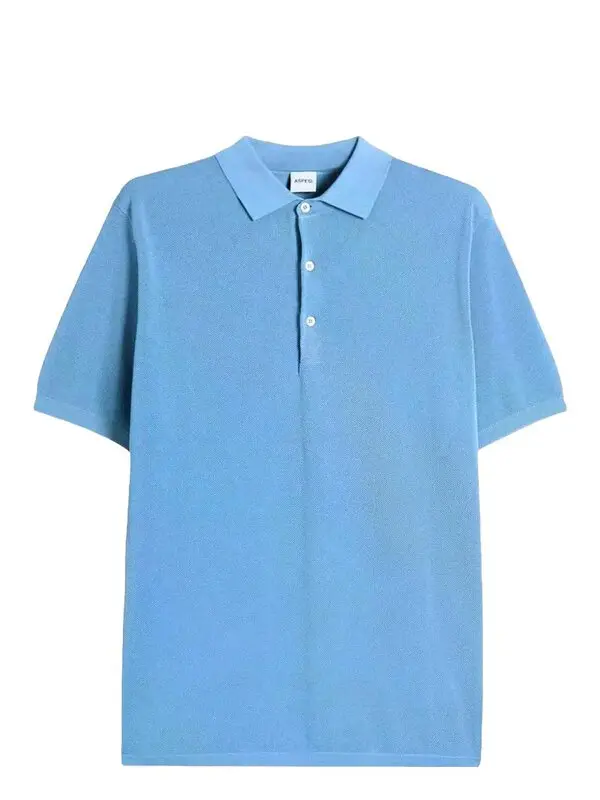 Aspesi Short-sleeve Polo Shirt - Blue
